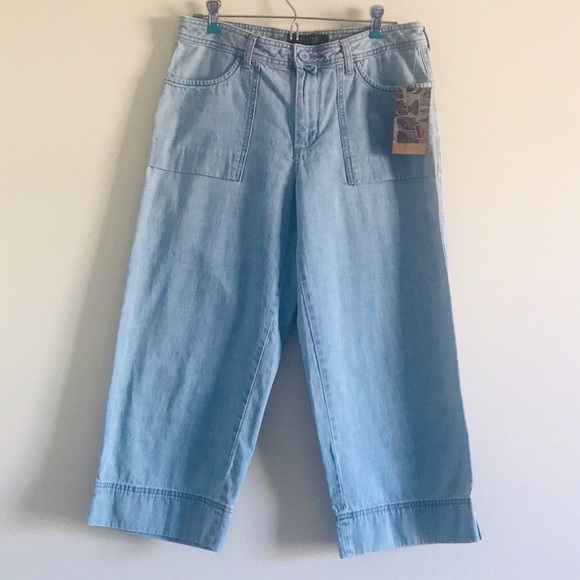 Lee | Pants & Jumpsuits | Lee Riveted Wide Leg Jean Ankle Pants Capris ...